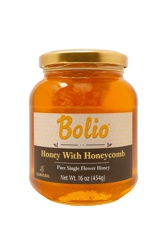 Bolio Honey w/ Comb in Glass Jar – Deli Foods